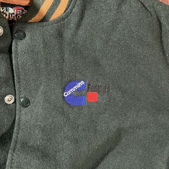 Wilda | Jackets & Coats | Vintage Mens Lettermens Work Jacket Cummins ...